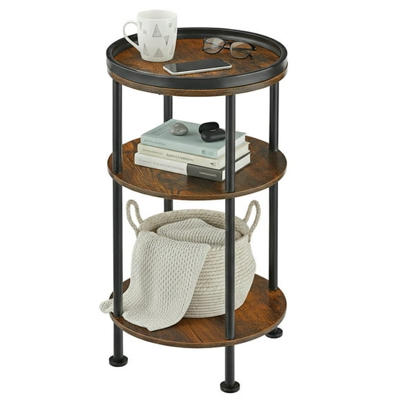 Side Table with USB Charger - HomeStock Accent Table for Couch & Chair ...