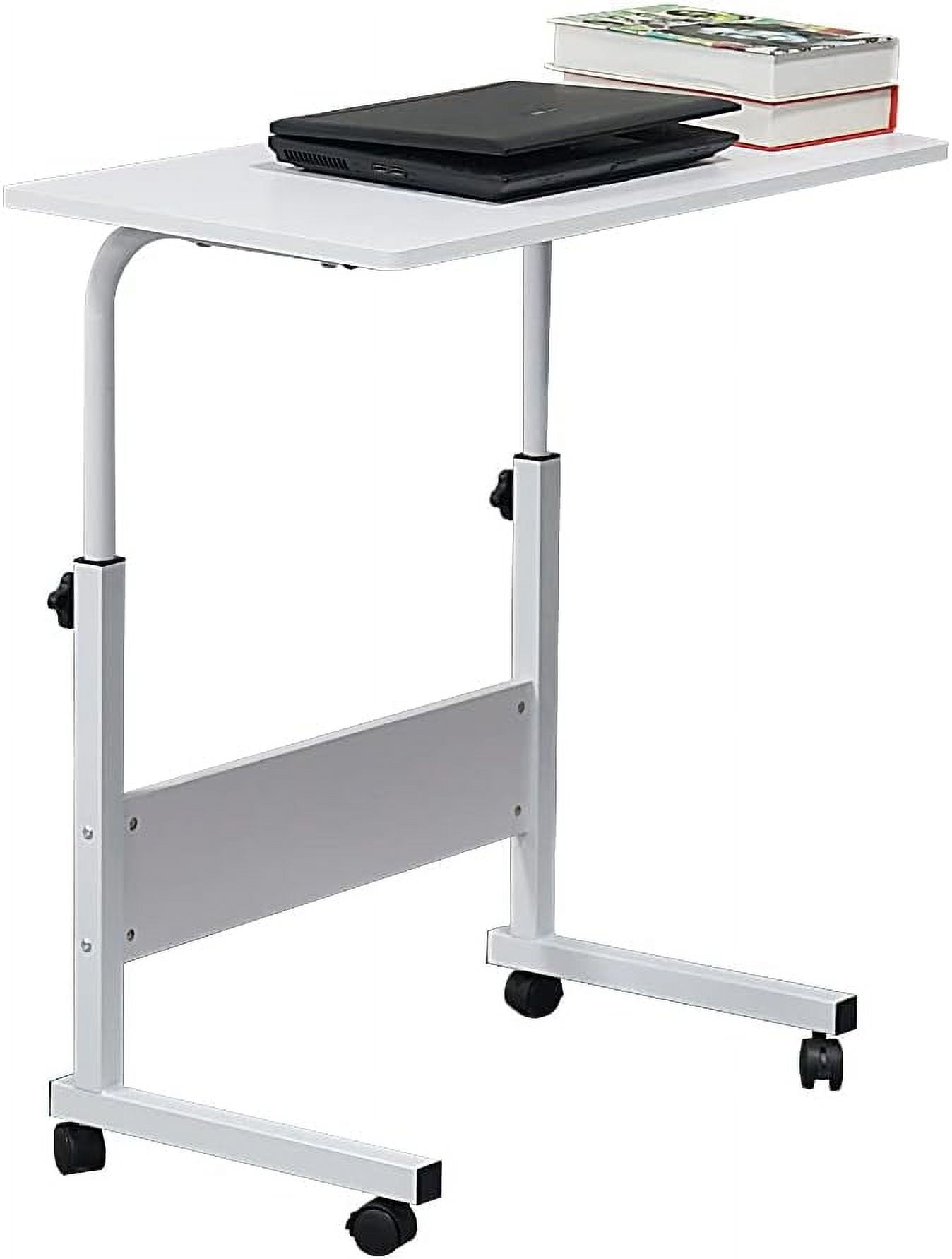 Side Table with Wheels,Snack Side Table with Castors Mobile End Table ...