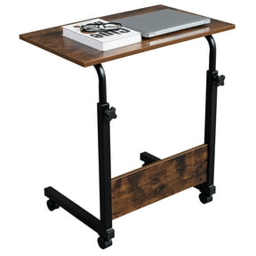 EasyComforts Rolling Tray Table with Swivel Casters, Adjustable Height ...
