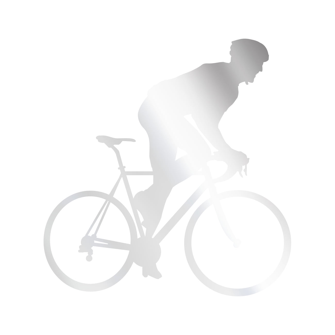 Side View Cycling Sticker Decal Die Cut - Self Adhesive Vinyl ...