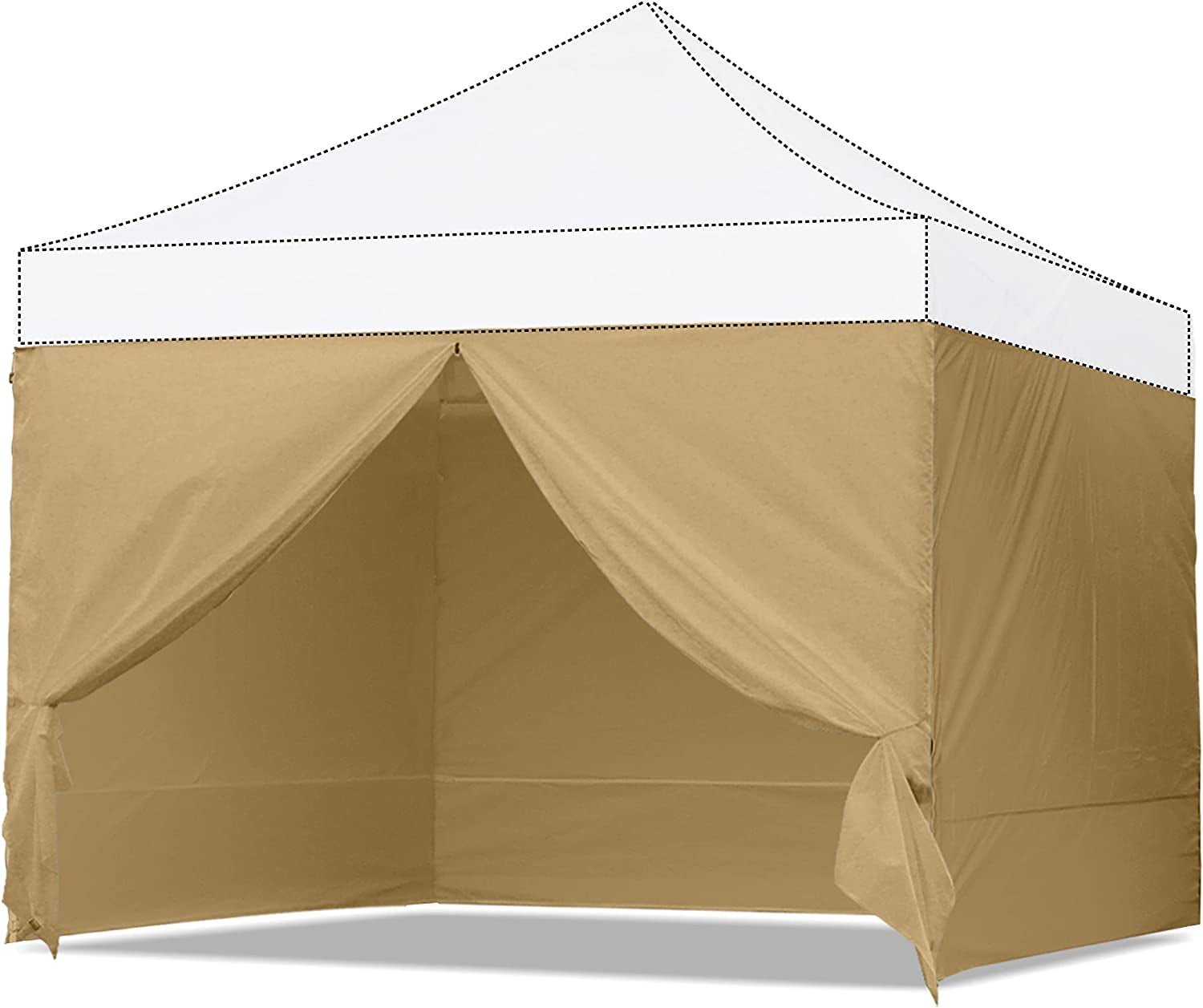 Side Wall 10x10, Beige (4 Walls Only, NOT Including Frame and Top ...