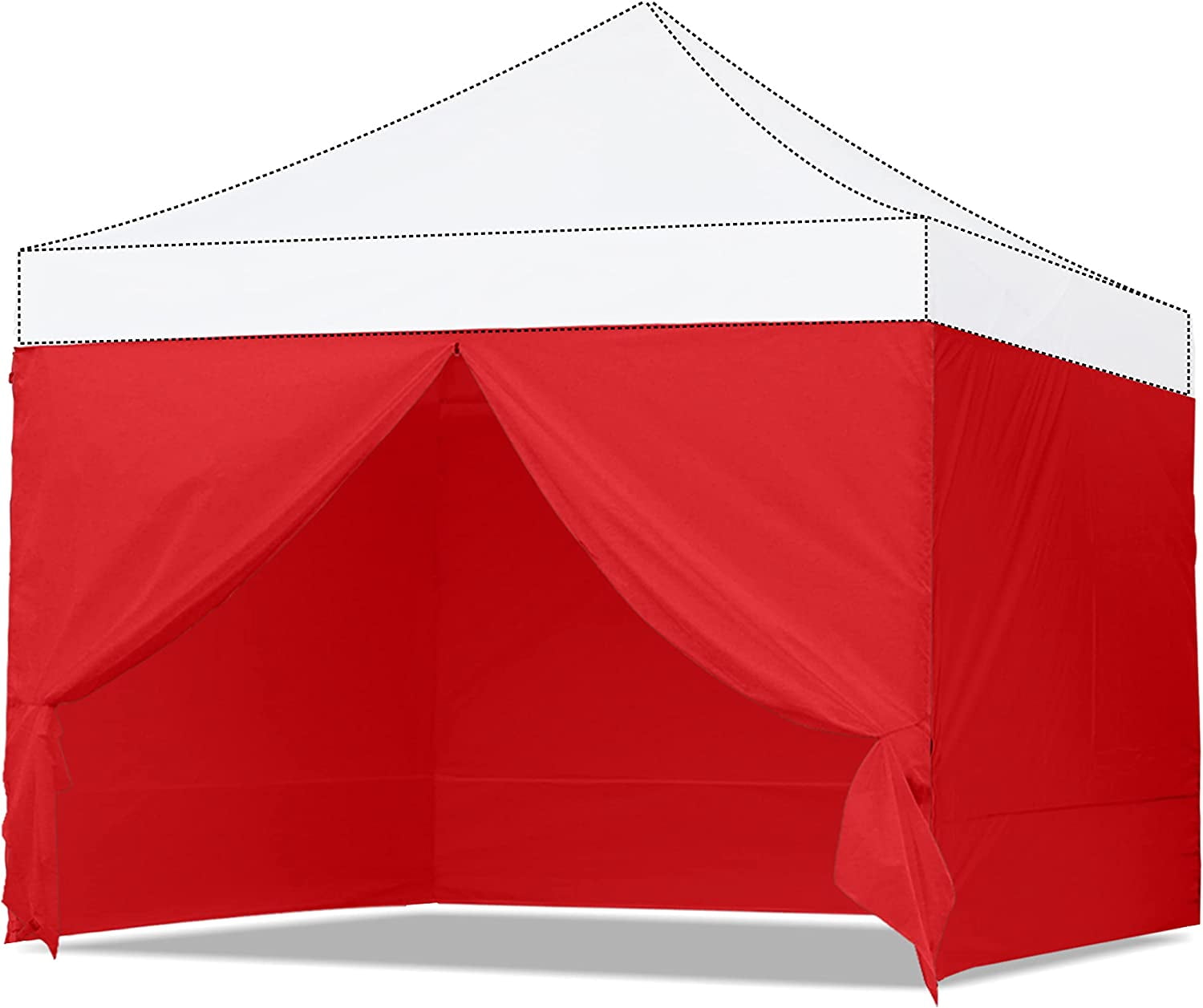Side Wall 10x10, Red (4 Walls Only, NOT Including Frame and Top ...