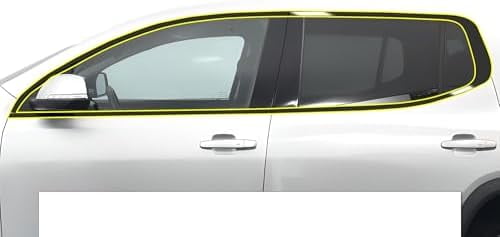 Side Window Chrome Delete Overlay Fits GMC Acadia 2017-2023, Gloss ...