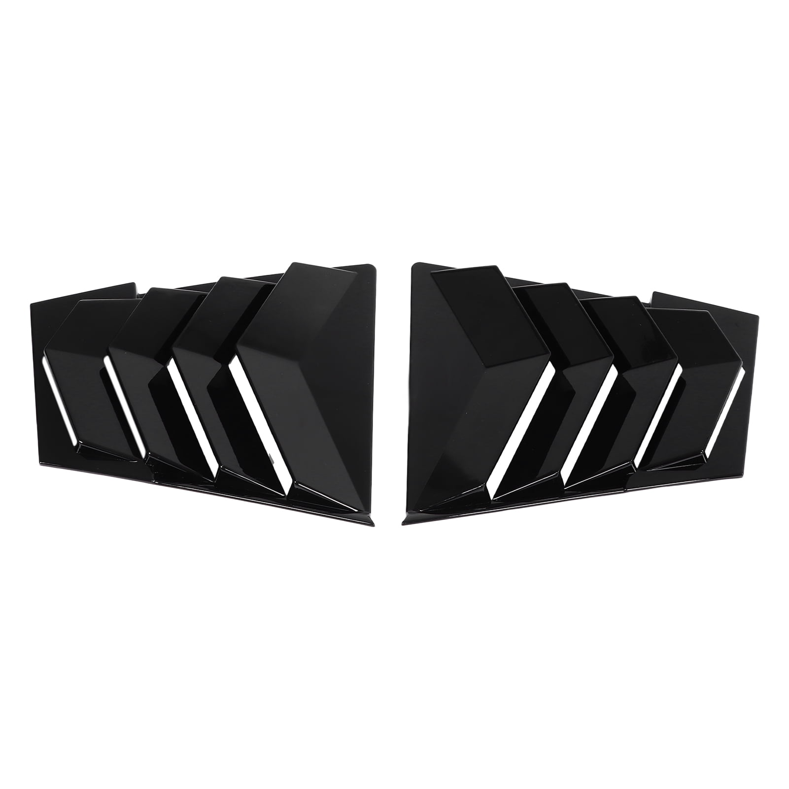 Side Window Scoop Louvers, 2Pcs/Set Car Rear Side Window Louver Blinds ...