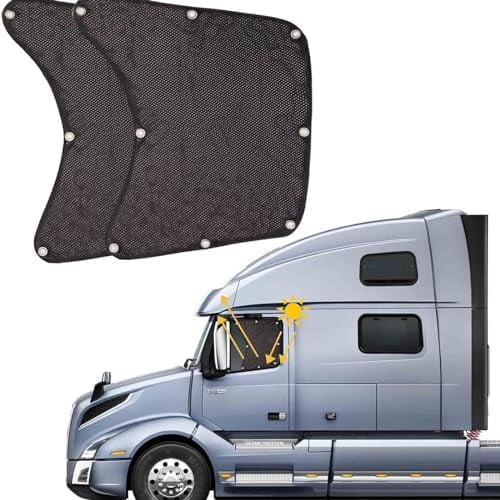 Side Window Sun Shade for Semi-Truck, 2 Pack Semi Truck Window Shades ...