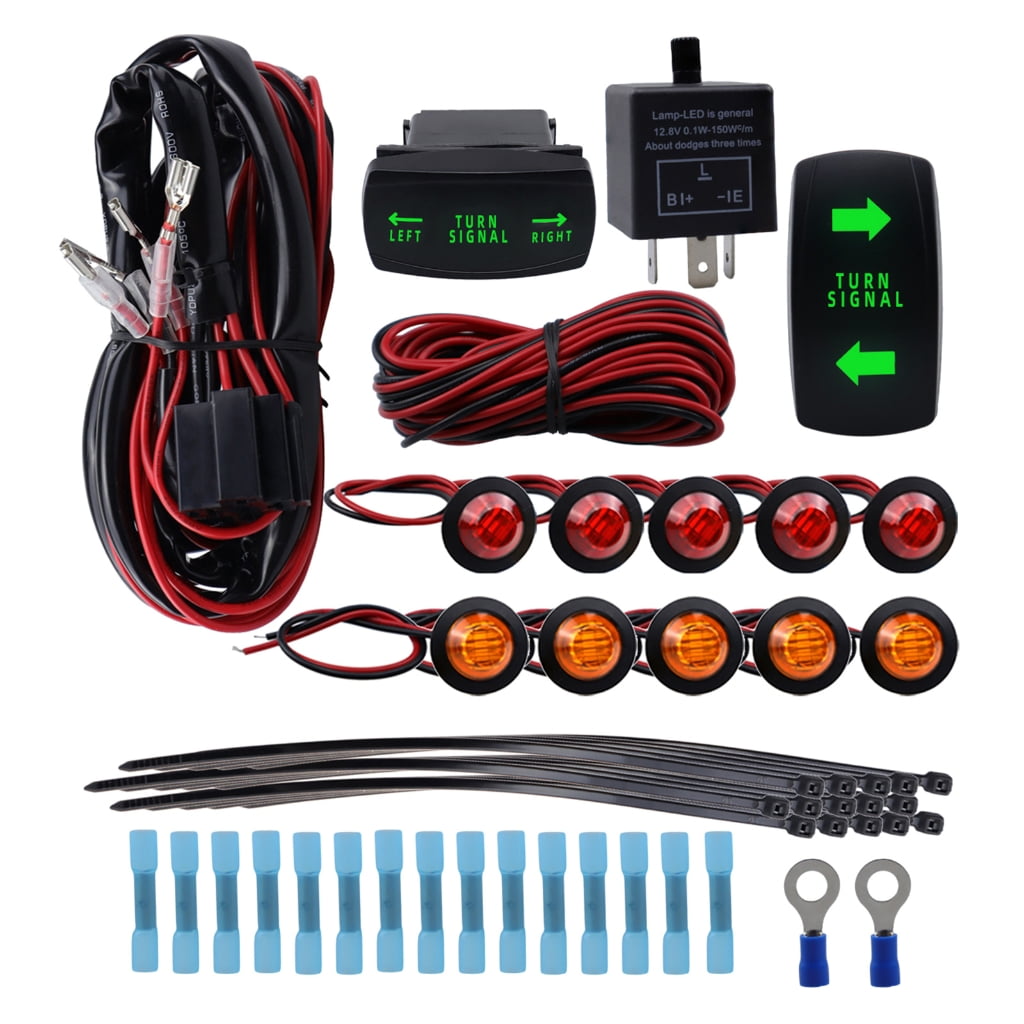 Side by Side Turn Signal Kit UTV Accessories for Can-Am Rhino ATV Turn ...