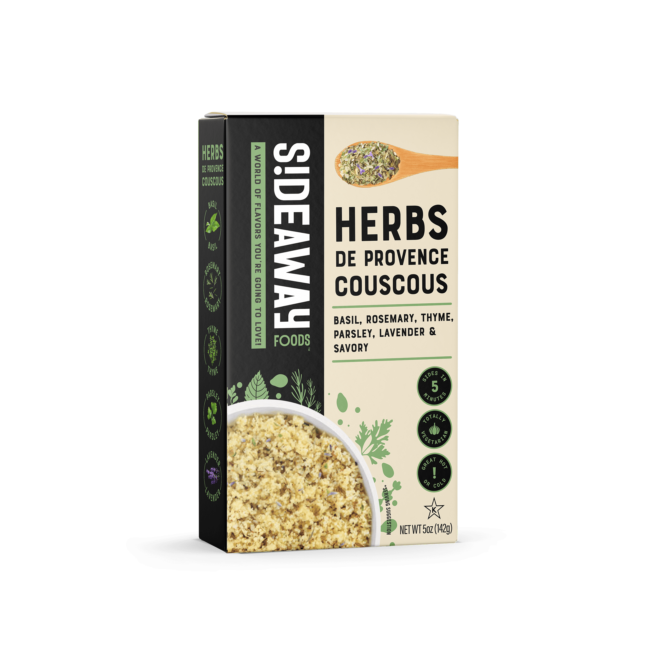 Sideaway Foods All Natural Herbs De Provence Couscous 5oz (Pack of 6 ...