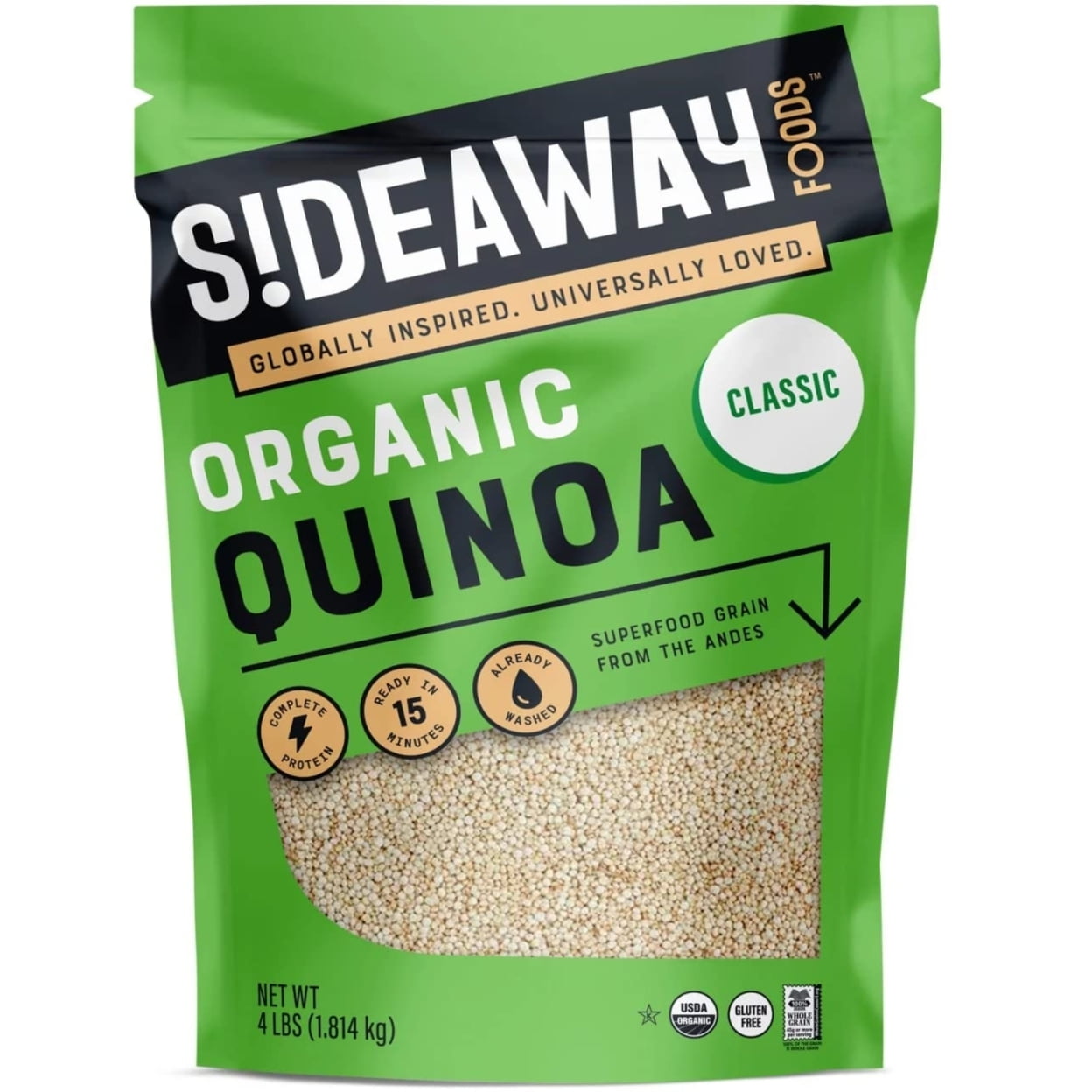 Easy Quick Meal: Sideaway Foods Organic Quinoa, 64 Ounce - Walmart.com
