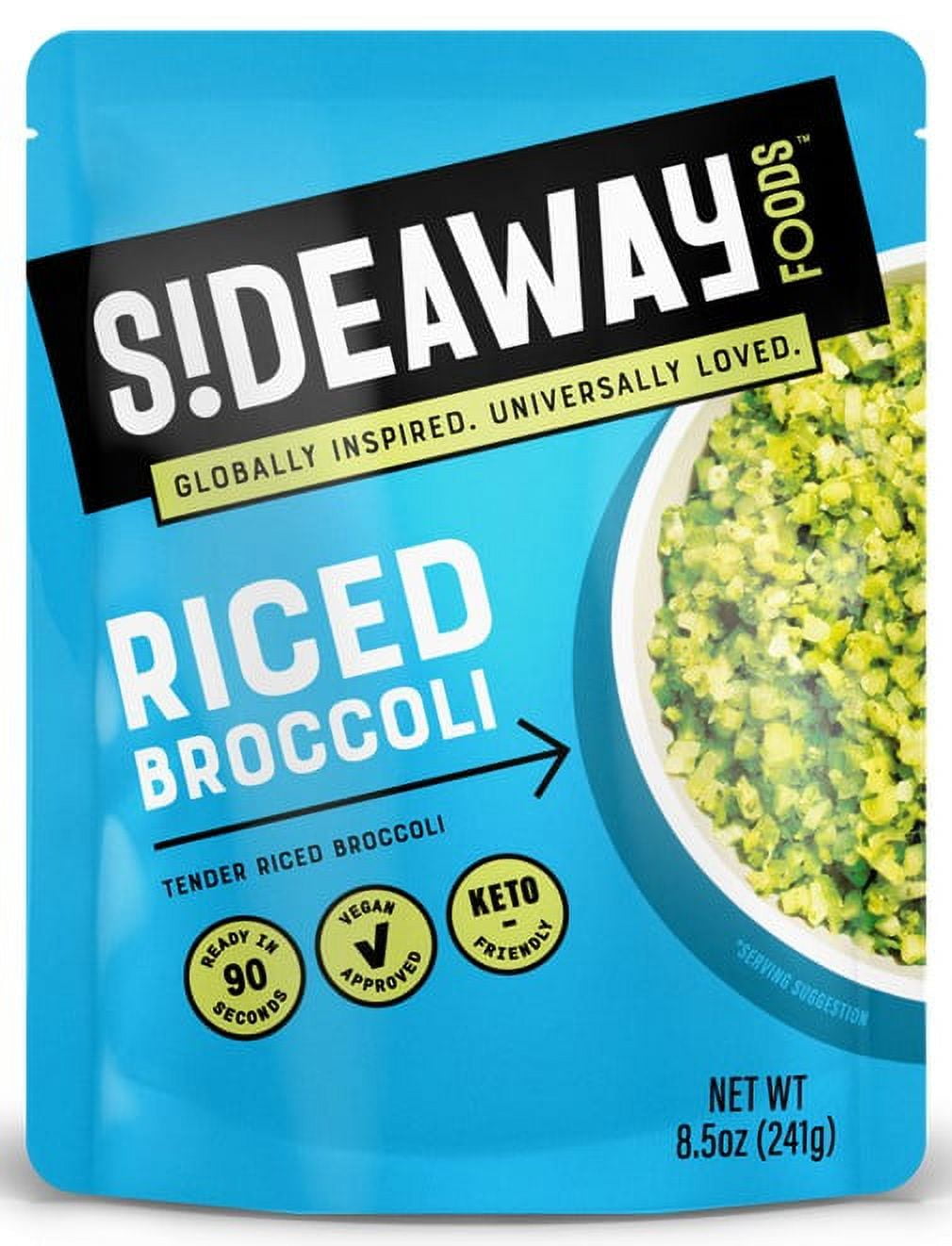 Sideaway Foods Riced Broccoli 8.5 oz Pouch - Walmart.com