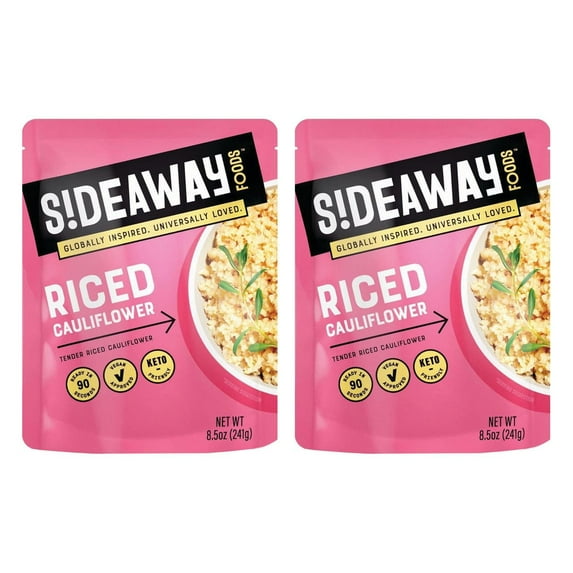 Sideaway Foods: Riced Cauliflower Entree, 8.5 Oz Pouch, Pack Of 2 ...