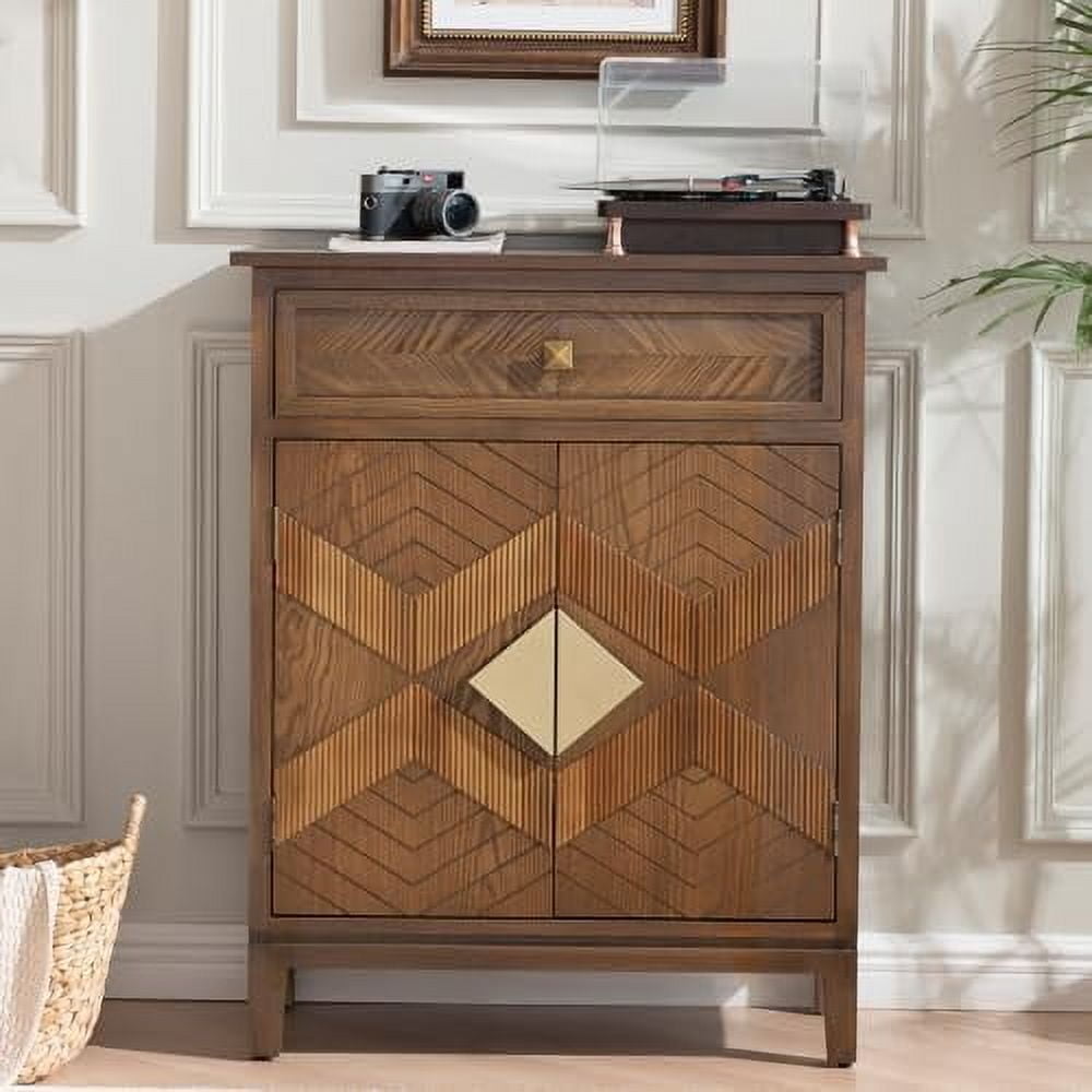 Sideboard Buffet Cabinet with Doors, Accent Cabinet with Drawer Mid ...