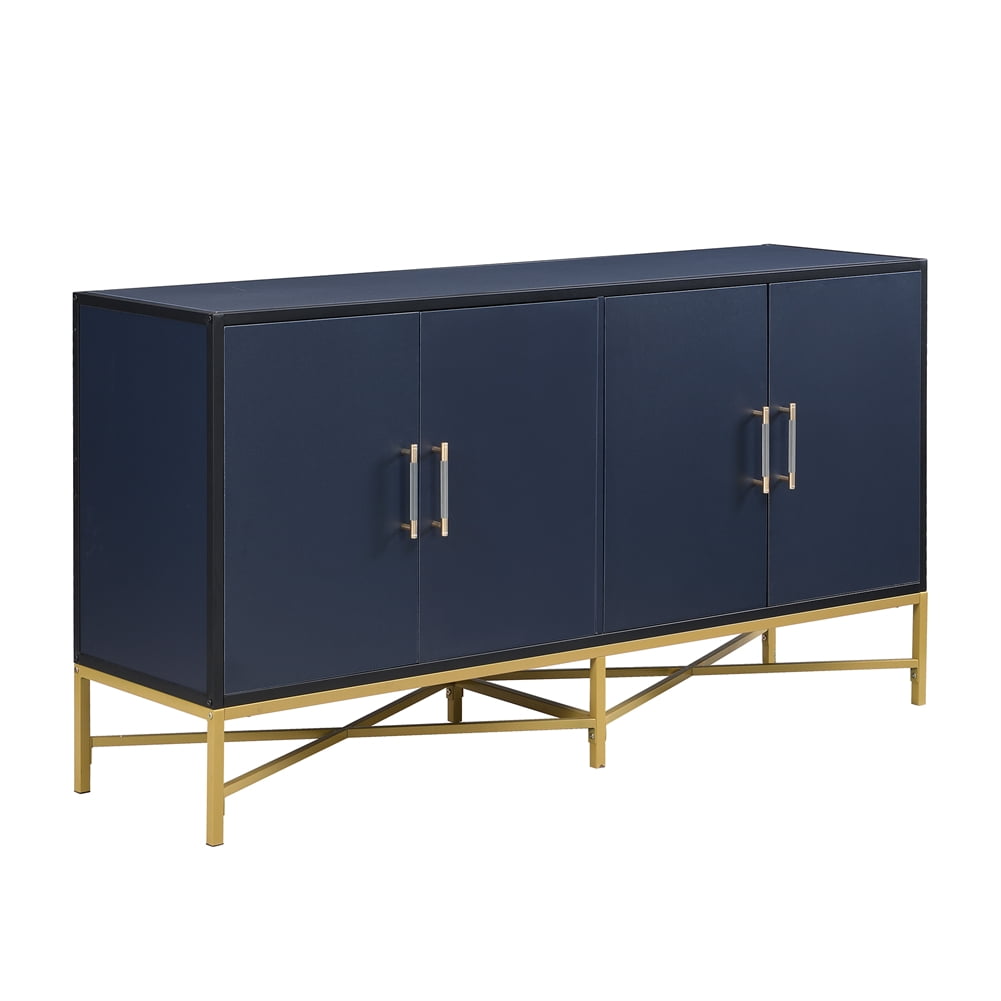 Sideboard Buffet Cabinet, Modern Kitchen Storage Cabinet With 4 Doors ...