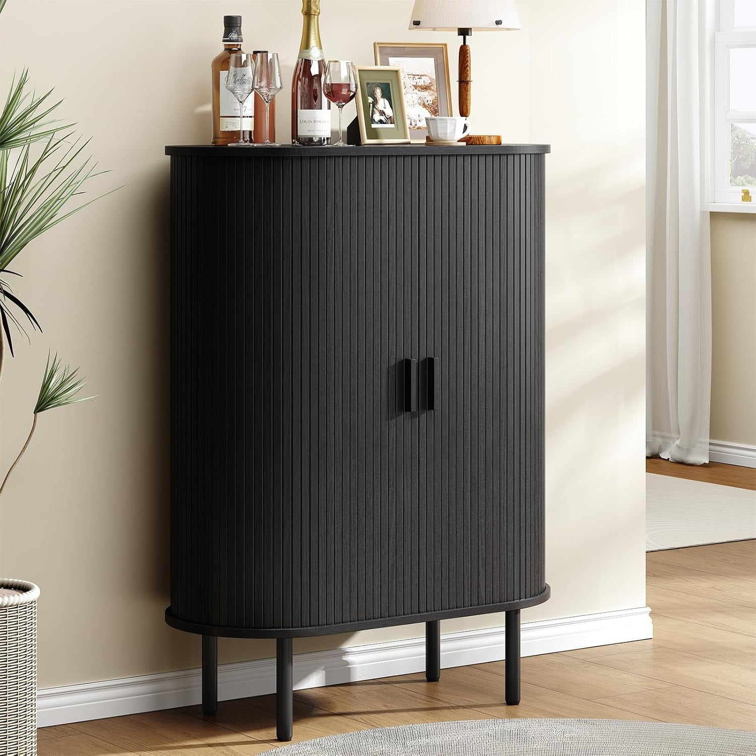 Sideboard Buffet Cabinet with Storage, 44" High Storage Cabinet with ...