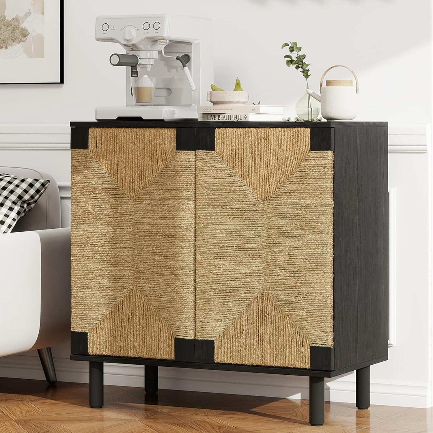 Sideboard Buffet Cabinet with Storage - Buffet 2 Door Cabinet, Modern ...