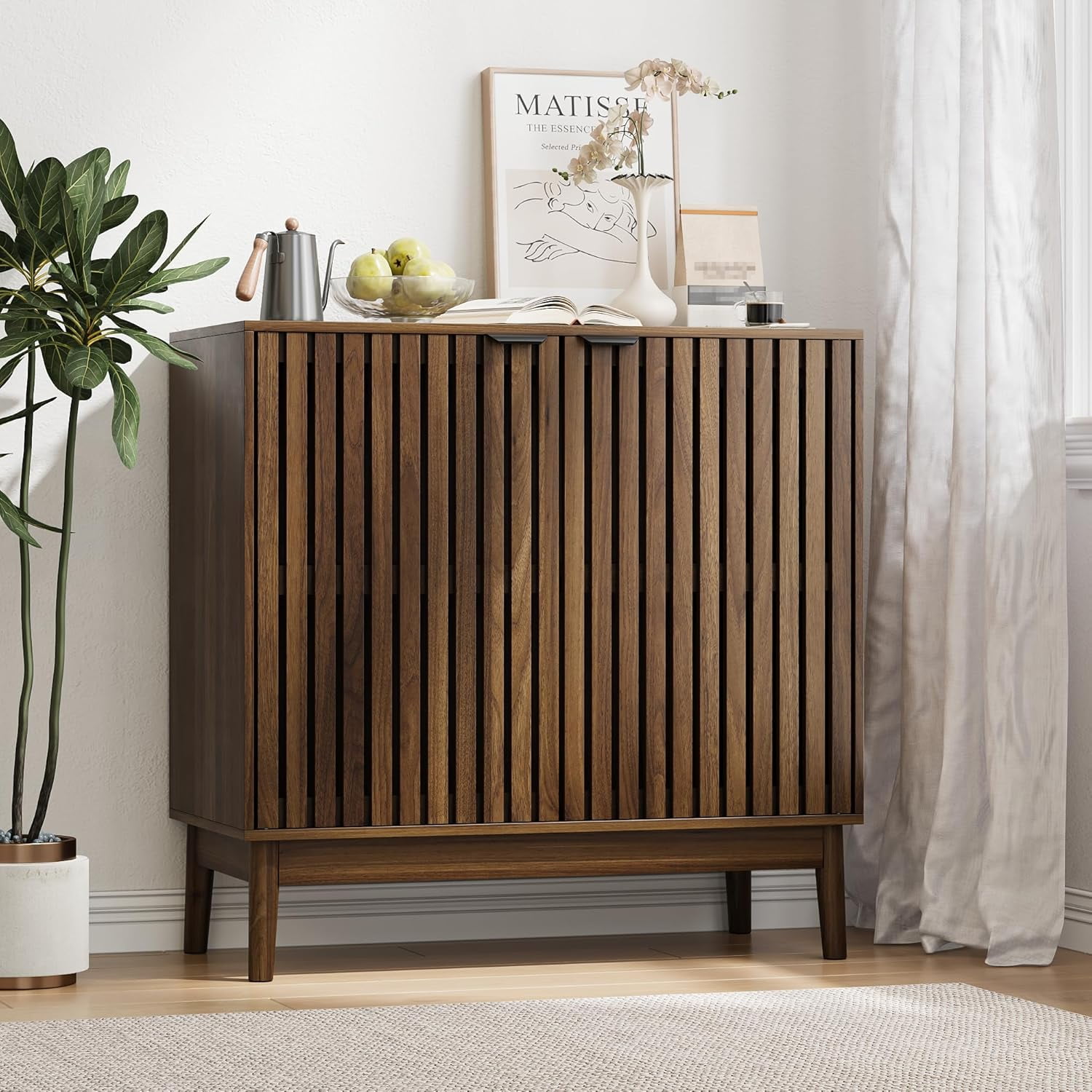 Sideboard Buffet Cabinet with Storage, Freestanding Kitchen Storage ...