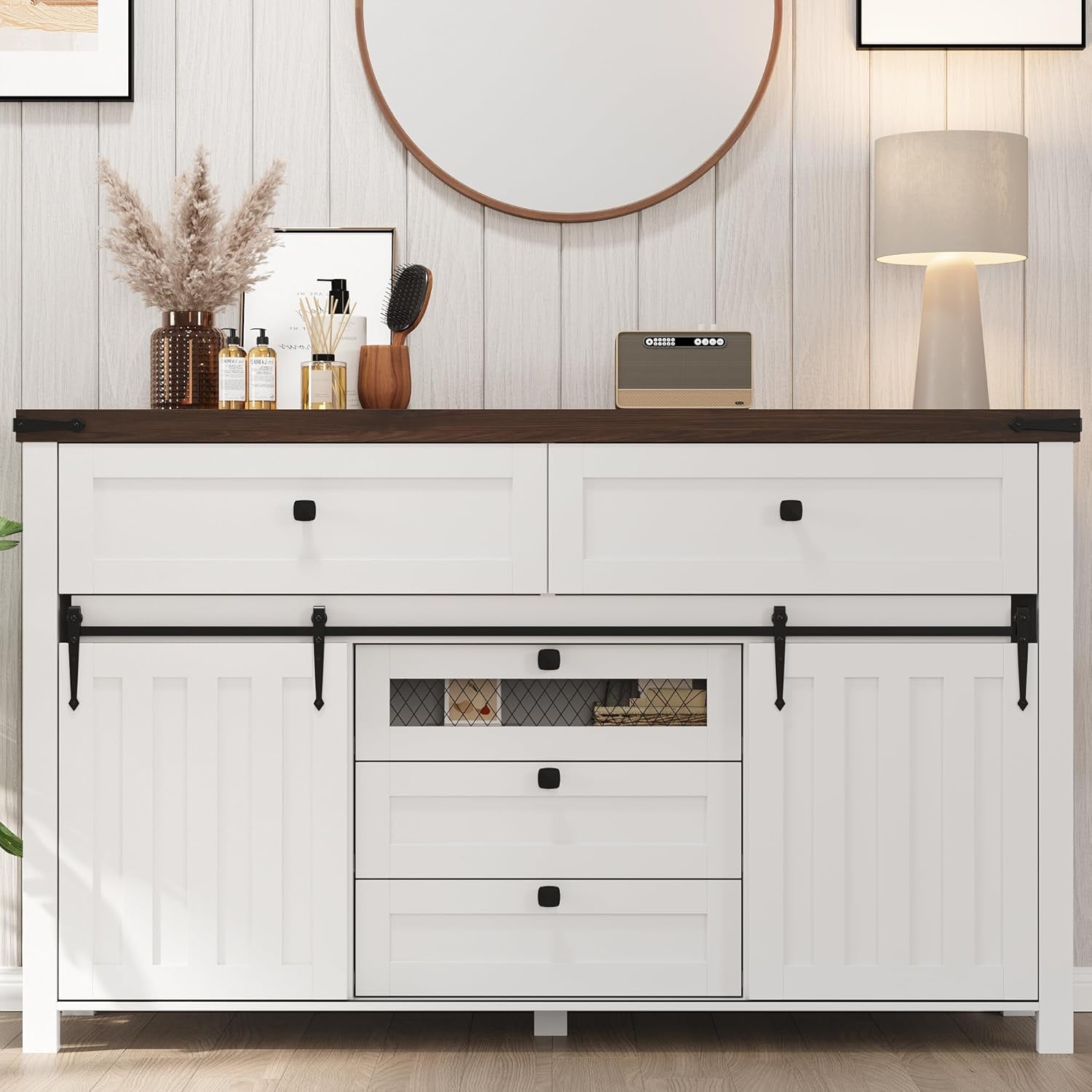Sideboard Buffet Cabinet with Storage,Large Kitchen Storage Cabinet ...