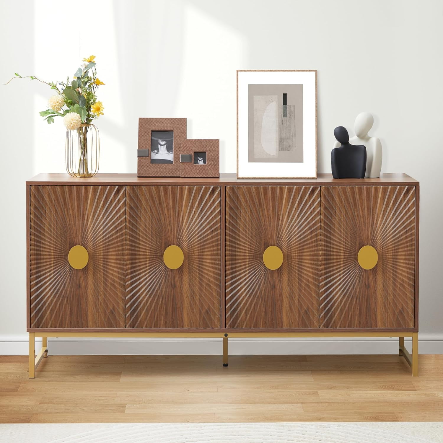 Sideboard Buffet Cabinet with Storage, Luxury Kitchen Storage Cabinet ...
