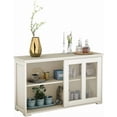 Sideboard Buffet Cabinet with Storage - Stackable Kitchen Cabinet ...