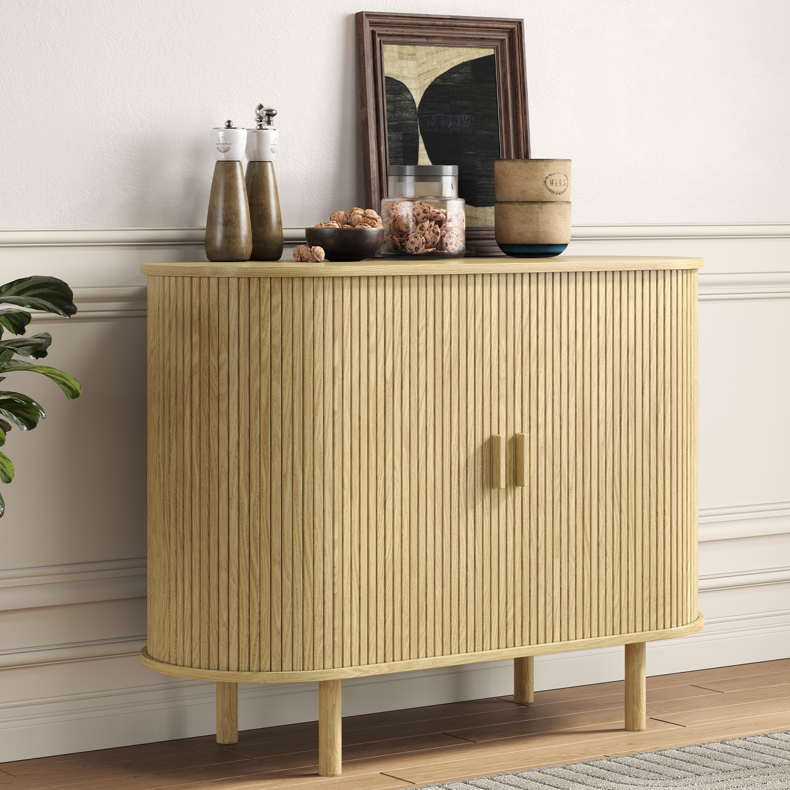 Sideboard Buffet Cabinet with Storage,40" Storage Cabinet with Sliding ...