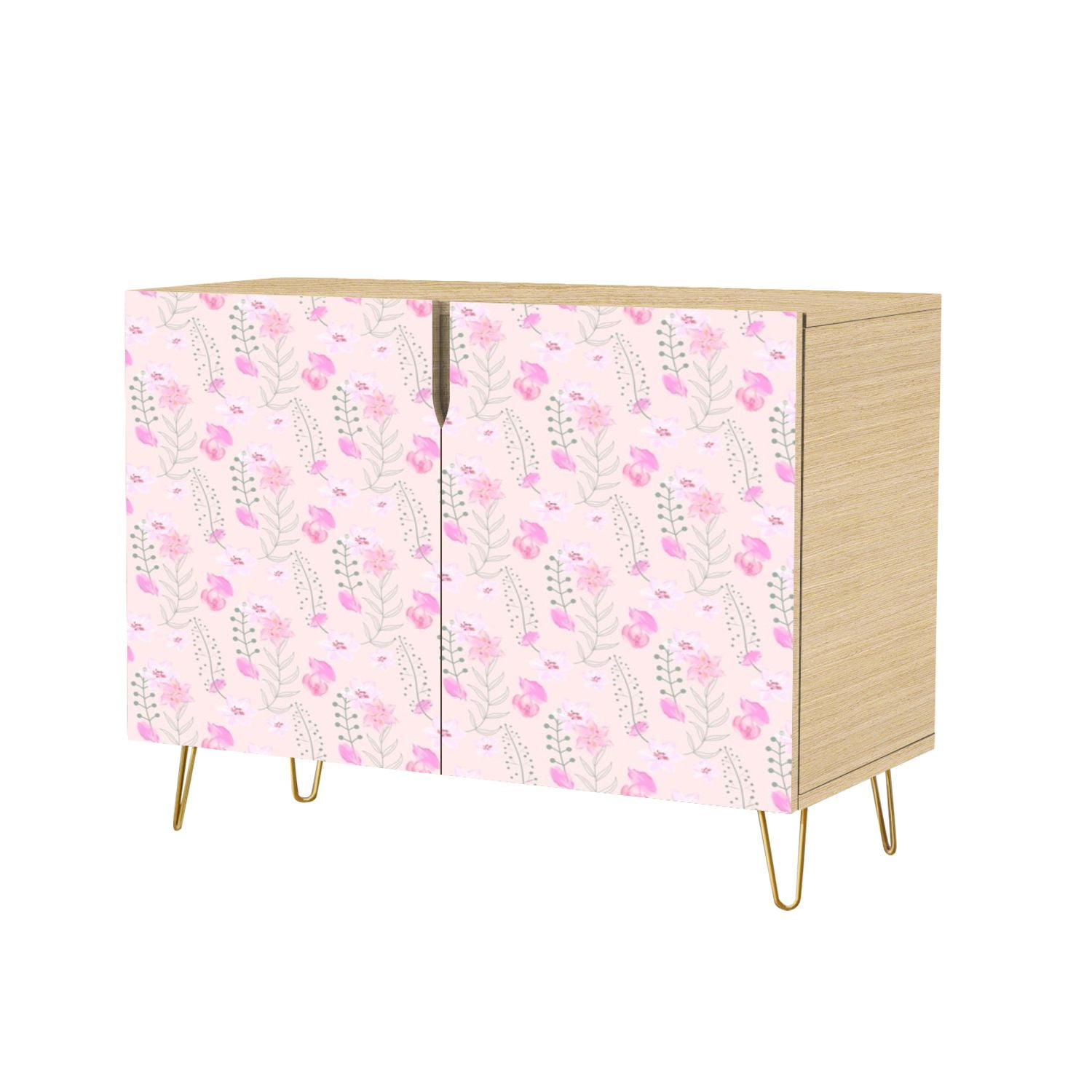 Sideboard Buffet Cabinet with Storage Beautiful flower seamless ...