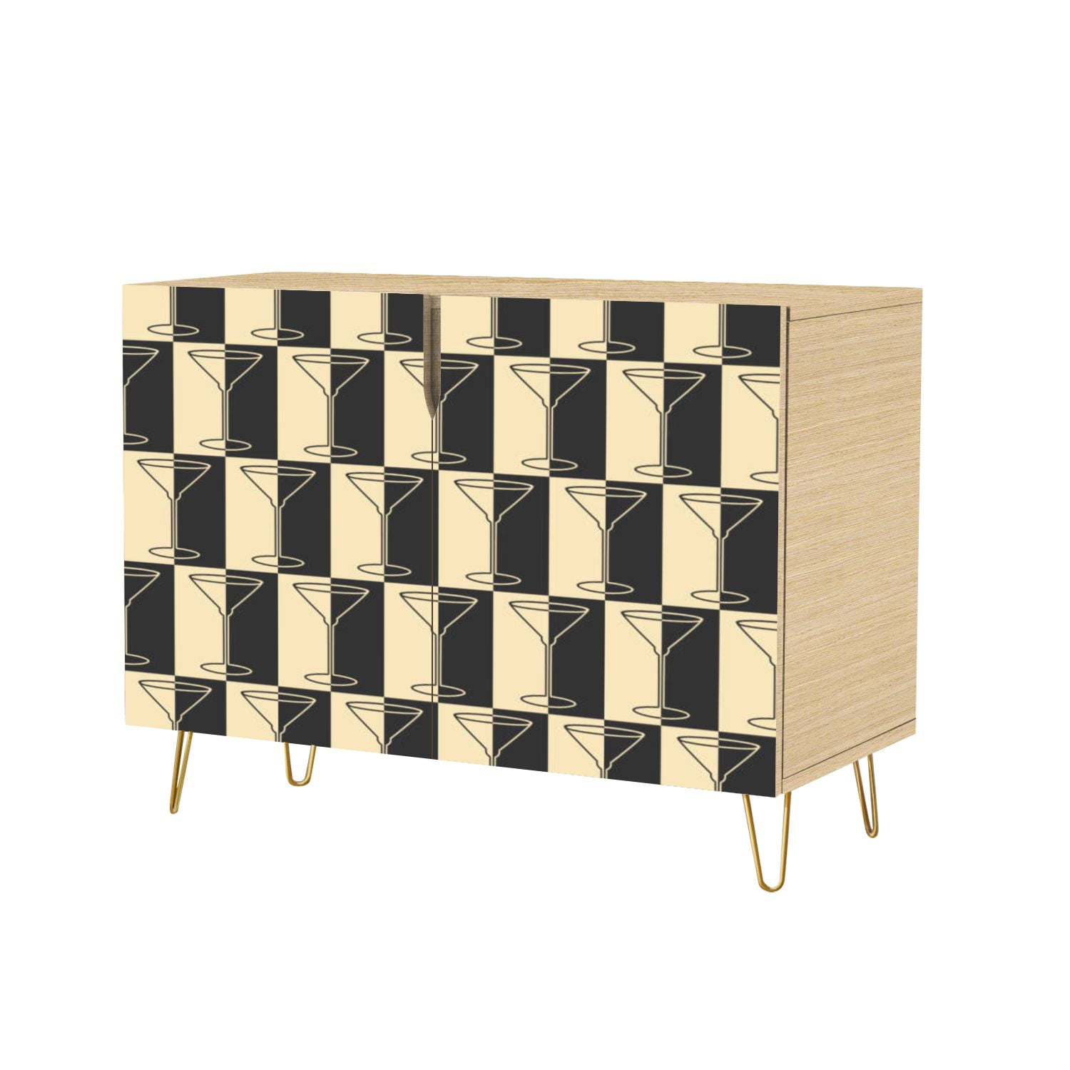 Sideboard Buffet Cabinet with Storage Cocktail glass dry Martini ...