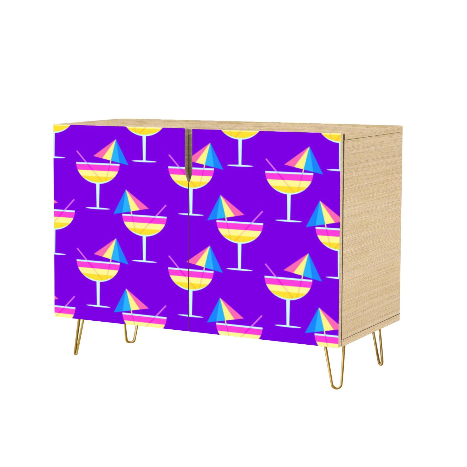 Sideboard Buffet Cabinet with Storage Glass umbrella straw seamless ...