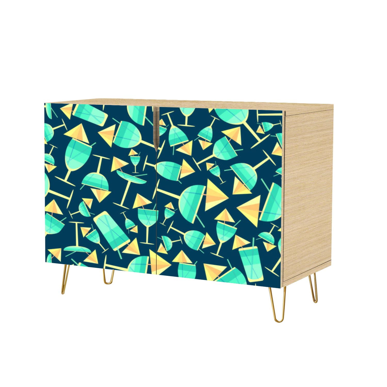 Sideboard Buffet Cabinet with Storage Glass umbrella straw seamless ...