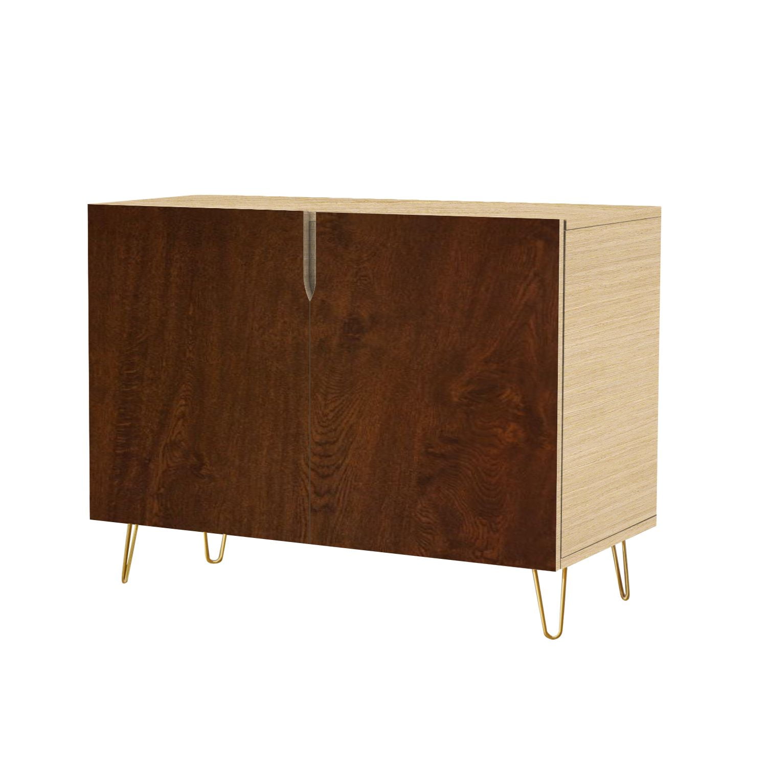 Sideboard Buffet Cabinet with Storage Polished wood texture polished ...