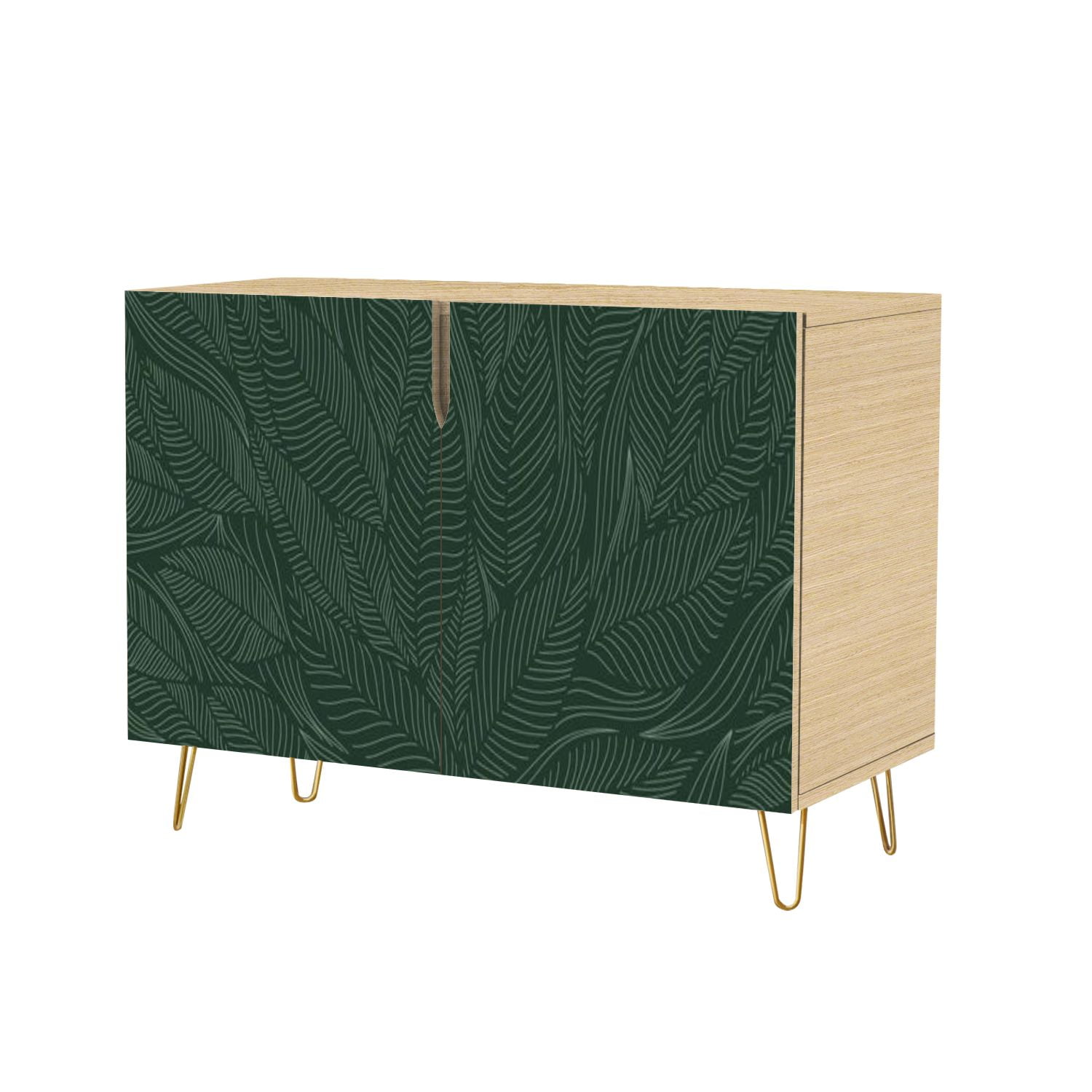 Sideboard Buffet Cabinet with Storage Tropical leaf Luxury nature ...