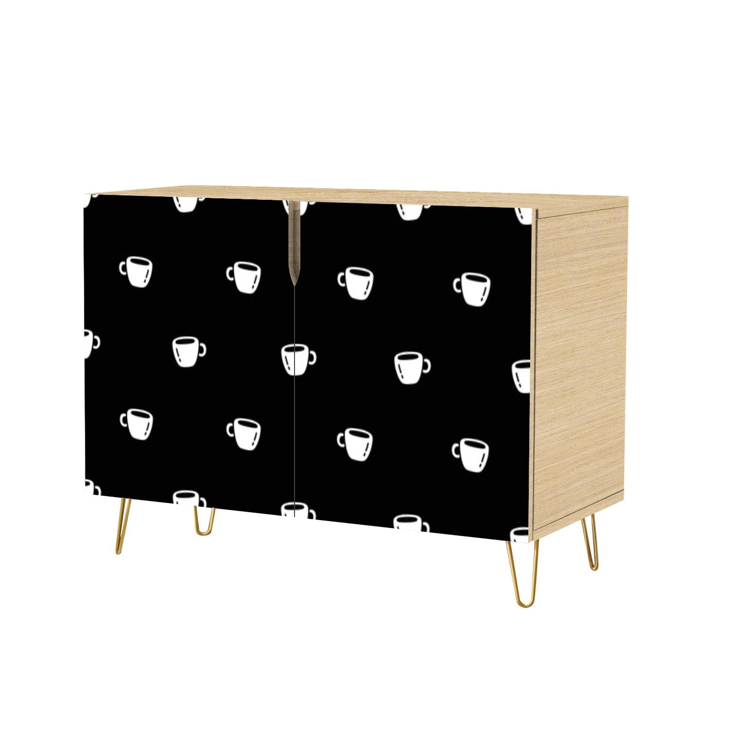 Sideboard Buffet Cabinet with Storage coffee cup seamless hot tea cafe ...