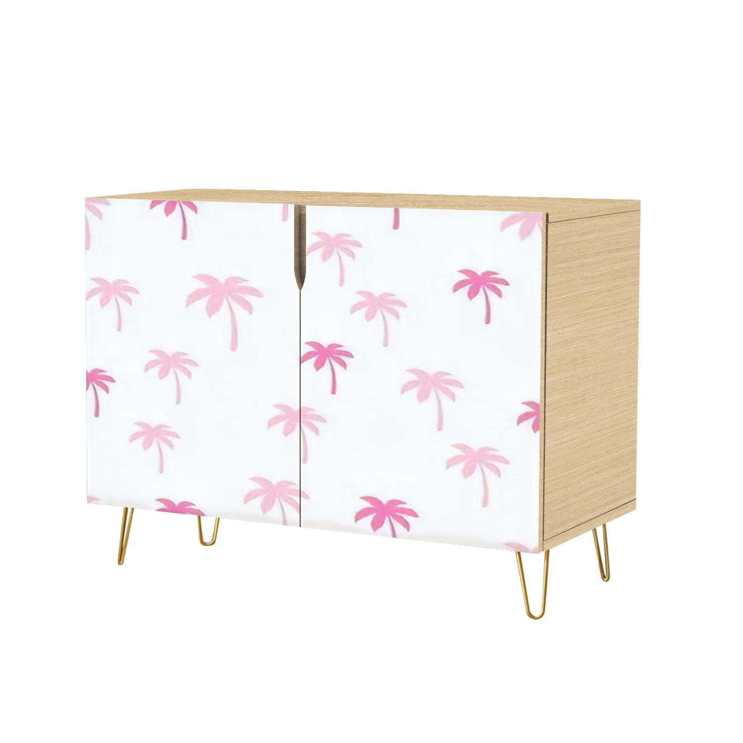 Sideboard Buffet Cabinet with Storage palm trees seamless cute colored ...