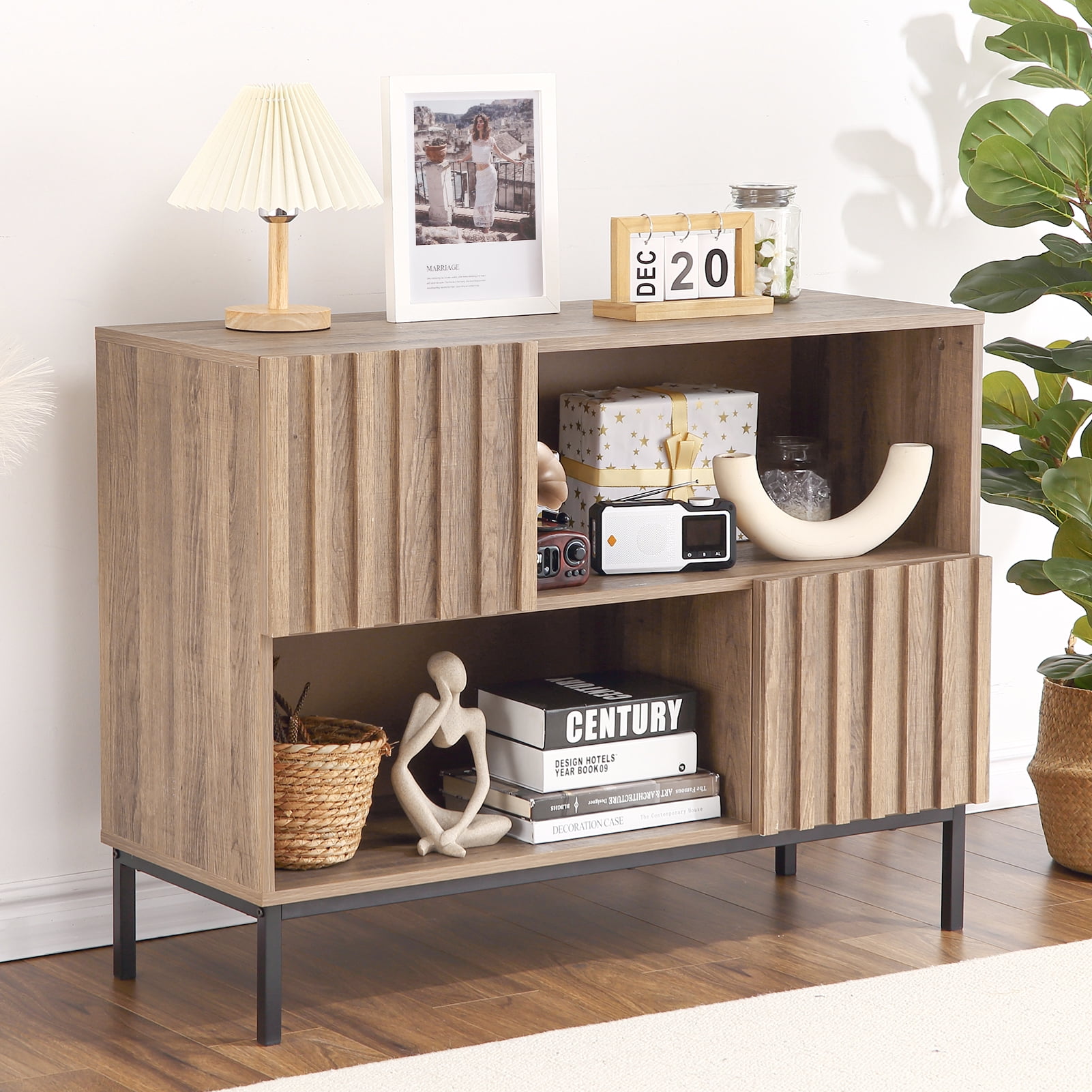 Sideboard Buffet Storage Cabinet,Entryway Table with Storage,Boho ...