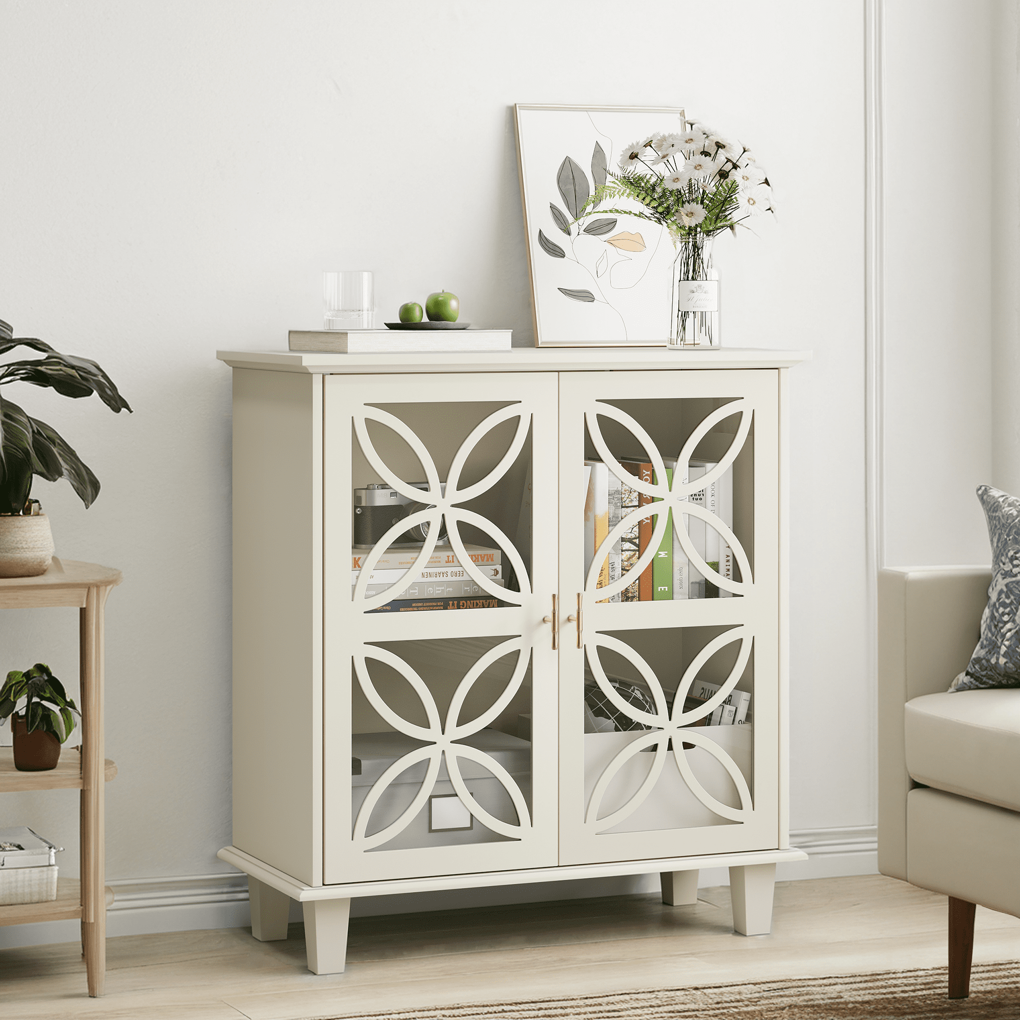 Sideboard Buffet Storage Cabinet , Freestanding Bathroom Cabinet With ...