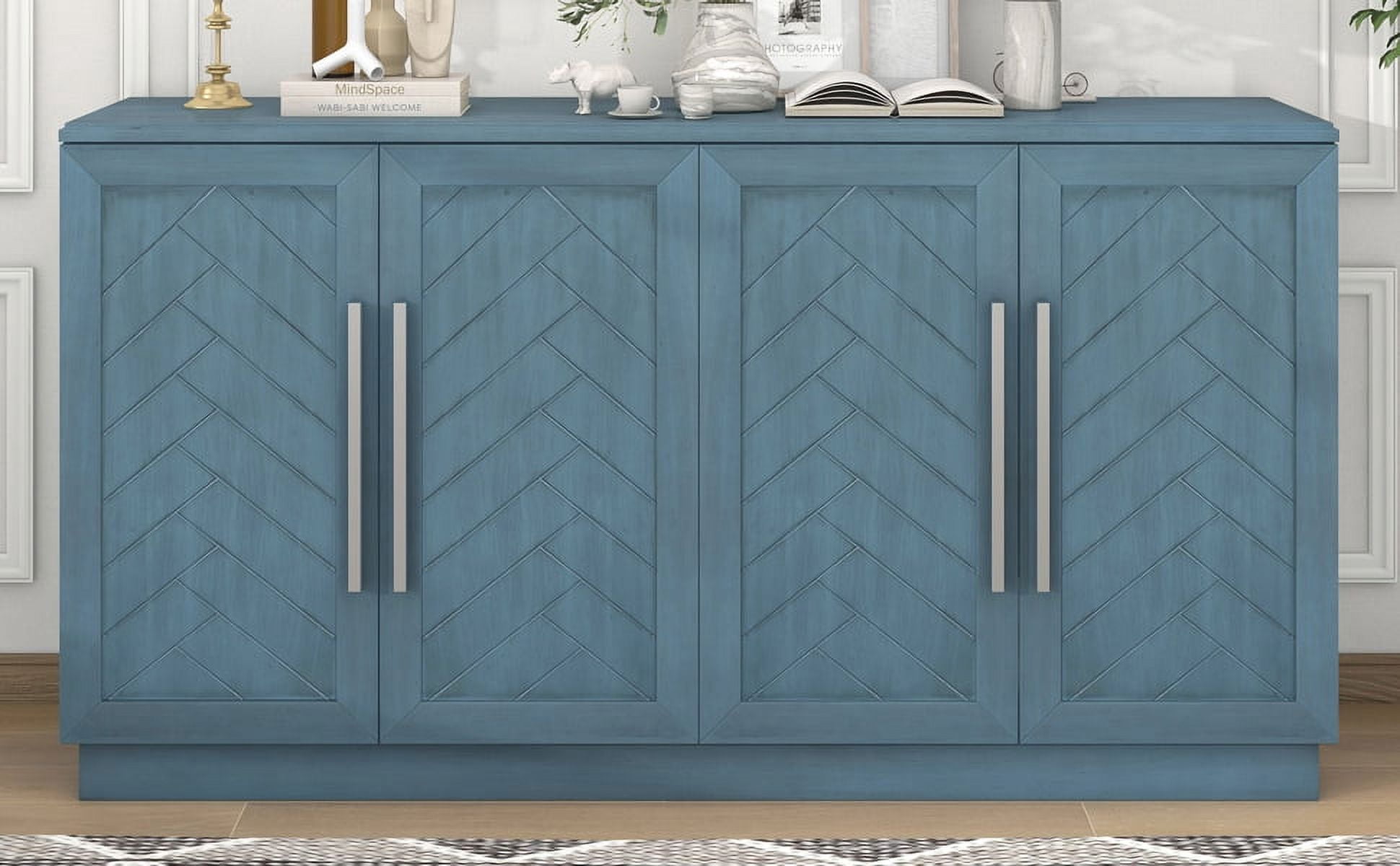 Sideboard Storage Buffet Cabinet,Freestanding Kitchen Wooden Cabinet ...