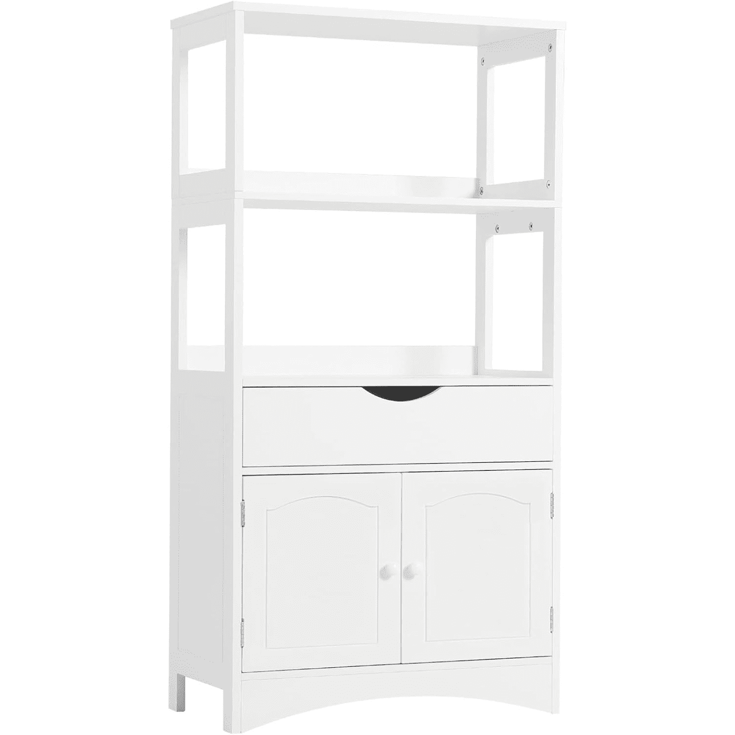 Sideboard Storage Cabinet with 2 Open Shelves, 1 Drawer and 1 Cupboard ...