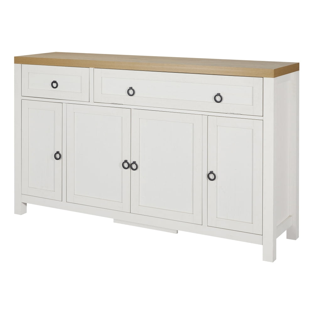 Sideboard, Wood Console Table Buffet Cabinet with Flip Door, 1 Drawers ...