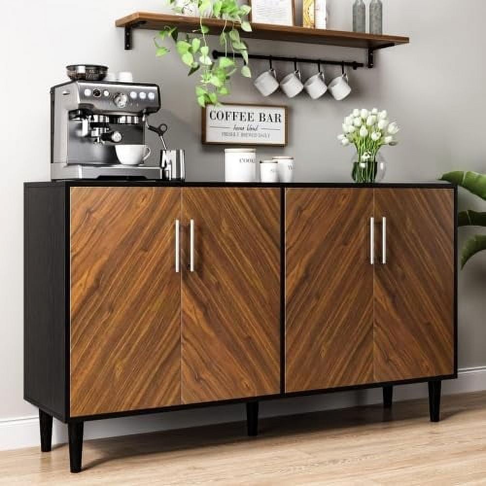 Sideboards and Buffets with Buffet Cabinet with 4 Door Credenzas for ...
