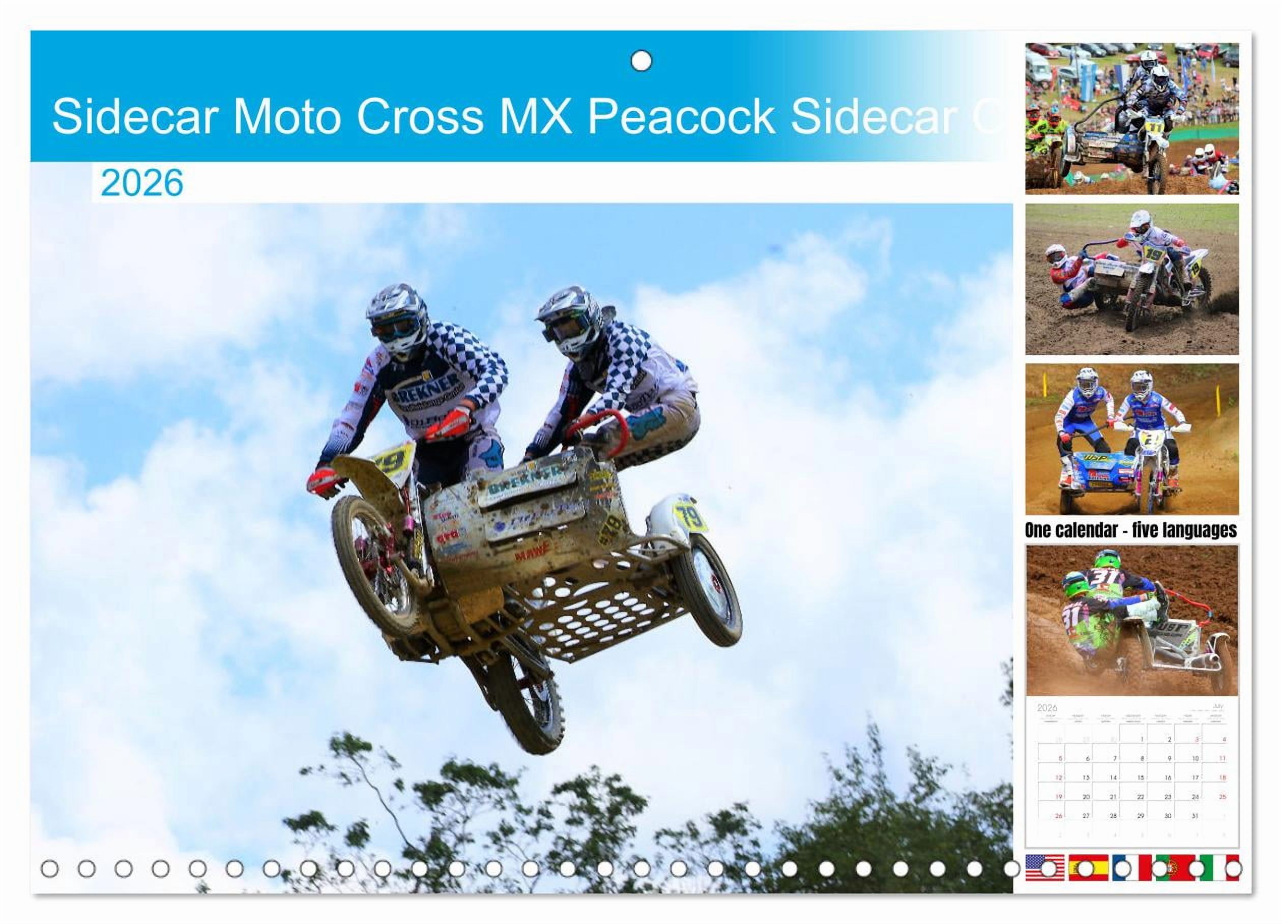Sidecar Moto Cross MX Peacock Sidecar Cross pics (Monthly Wall Calendar ...