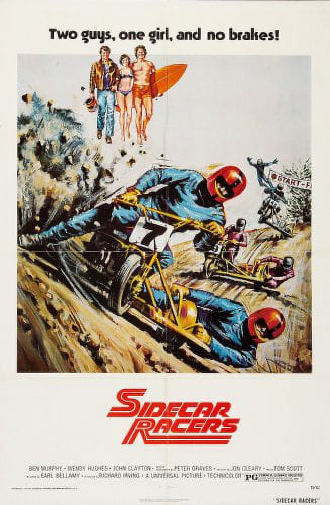 Sidecar Racers Movie Poster 24x36 Art Poster 24x36 Multi-Color Square ...