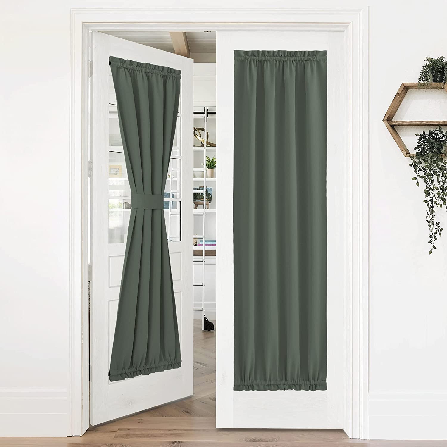 Sidelight French Door Room Darkening Curtain, Thermal Insulated Window ...