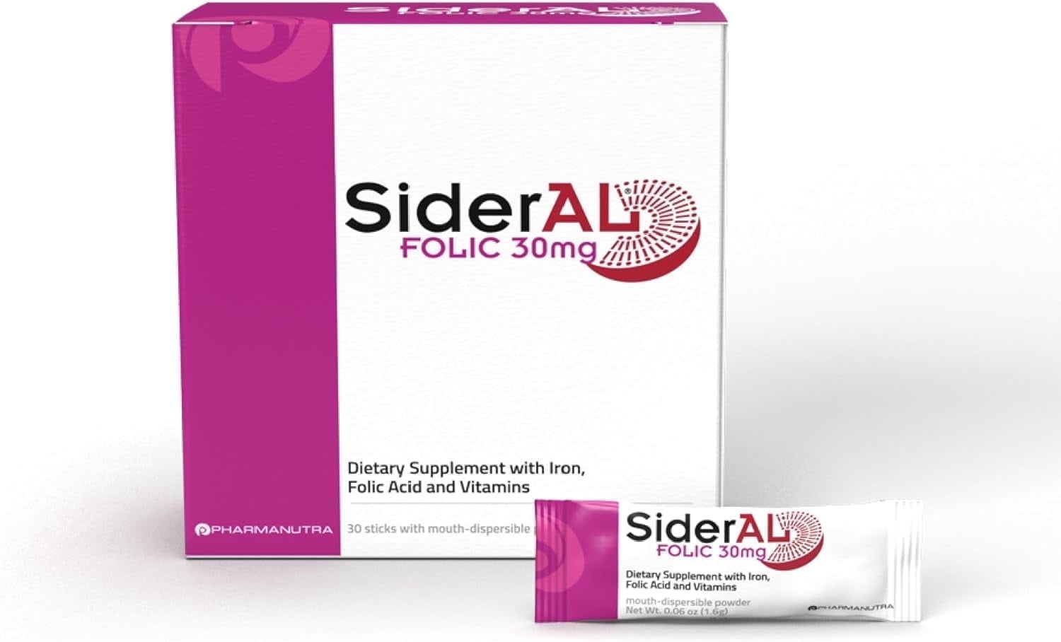 SiderAL® Folic Iron Supplement for Women, Folic Acid, Vitamin C and B12 ...