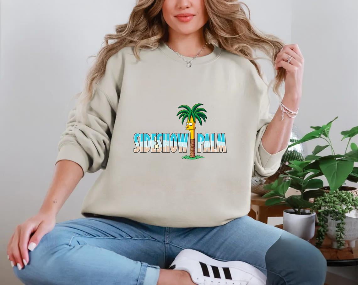 Sideshow Palm Sweatshirt Circus Style Graphic with Mystery Tree Vibe ...