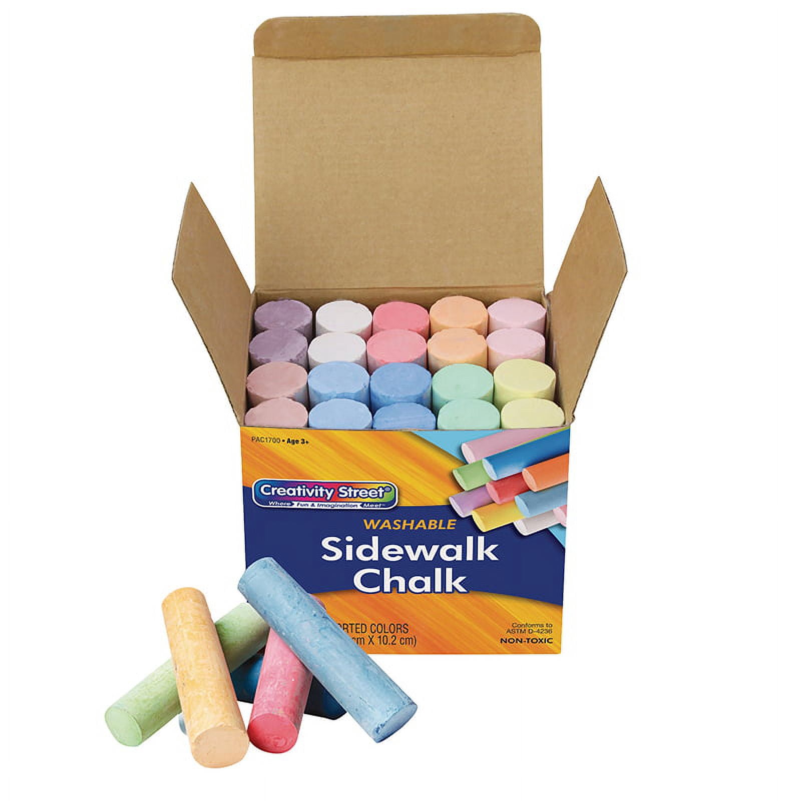 Sidewalk Chalk, Assorted Colors, 4", 20 Pieces | Bundle of 10 Boxes ...