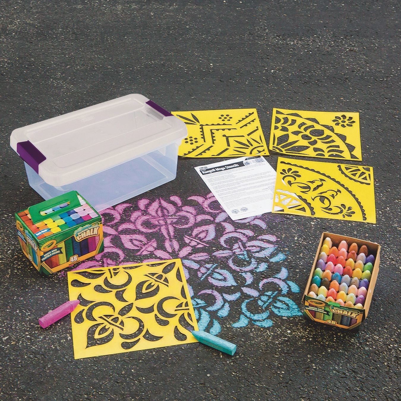 Sidewalk Chalk Zen Mandala Easy Pack - Walmart.com