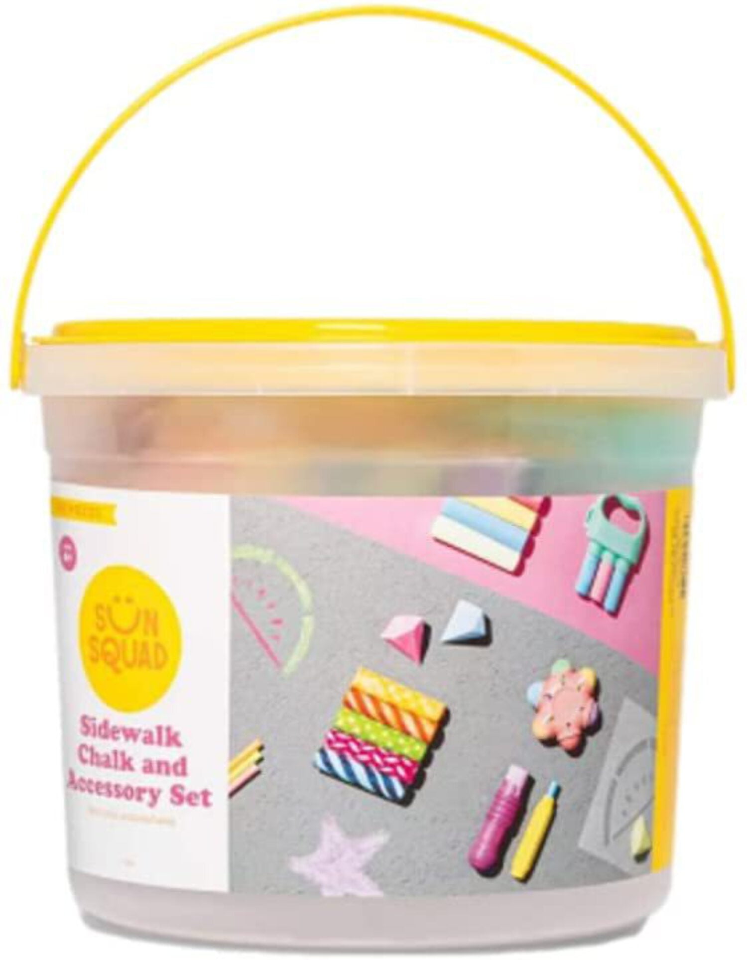Tech2go Sidewalk Chalk and Accesosry Bucket Set 40pc, Non Toxic and ...