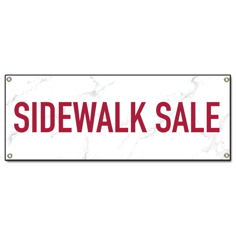 Sidewalk Sale | 48" X 120" Banner | Heavy Duty 13oz. Outdoor Vinyl ...