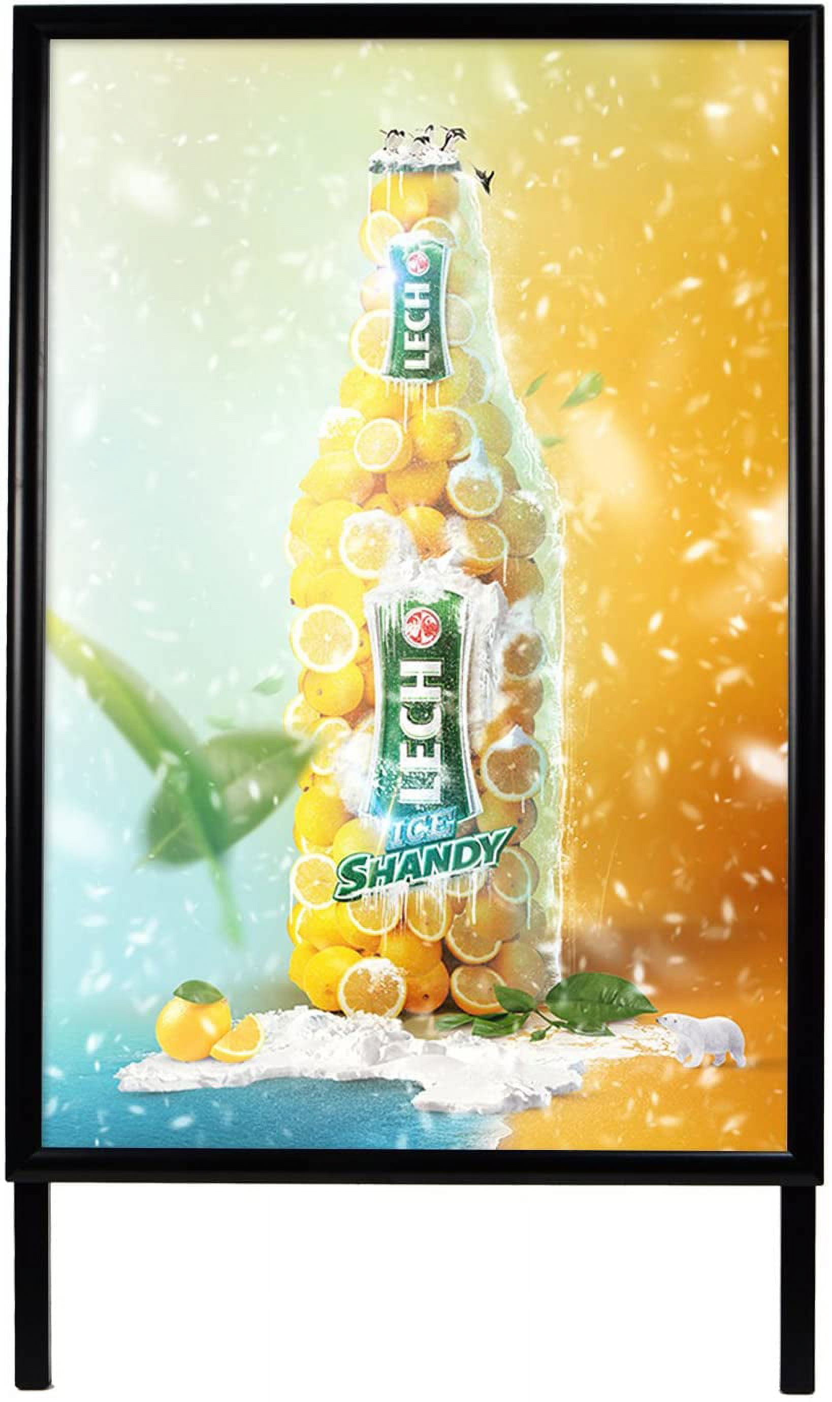 Sidewalk Sign for Indoor & Outdoor Sign - Open Aluminum A Frame Sign ...