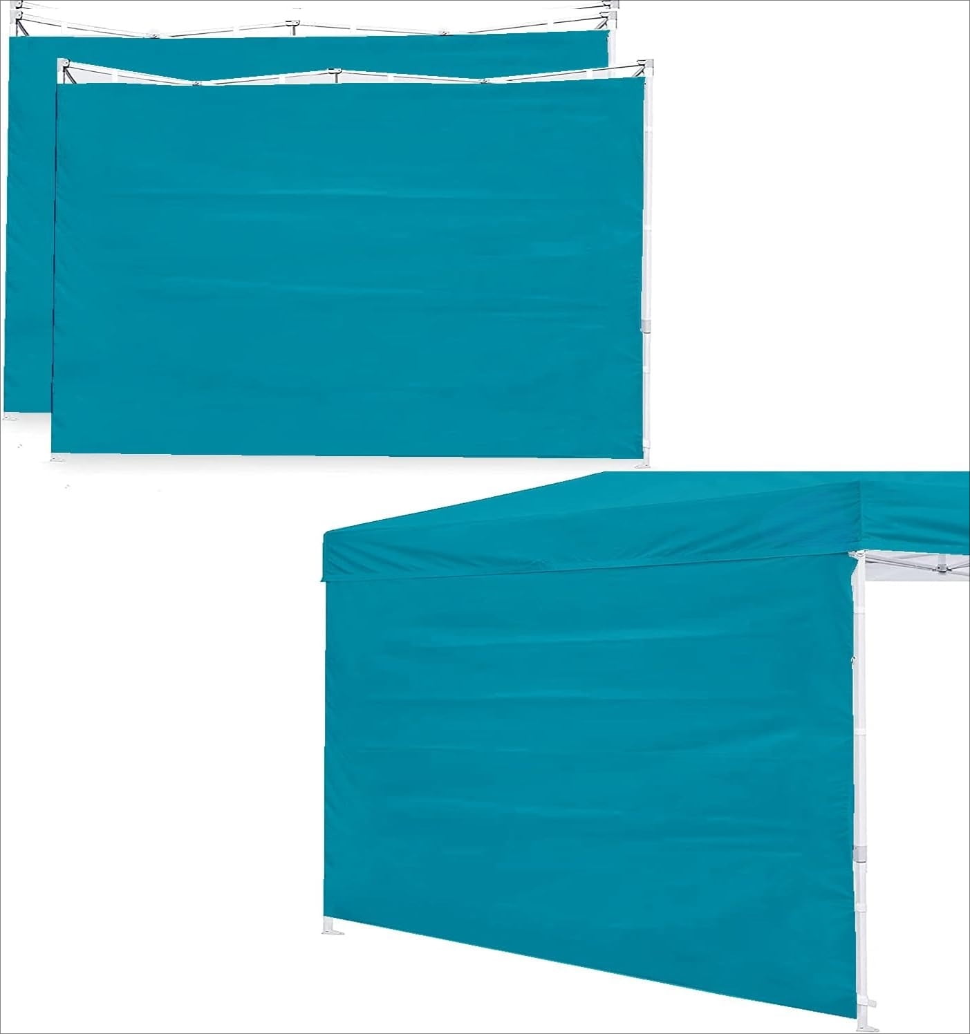 Sidewalls for 10x10 Canopy Frame, 3 Pack SunWalls Only,White - Walmart.com