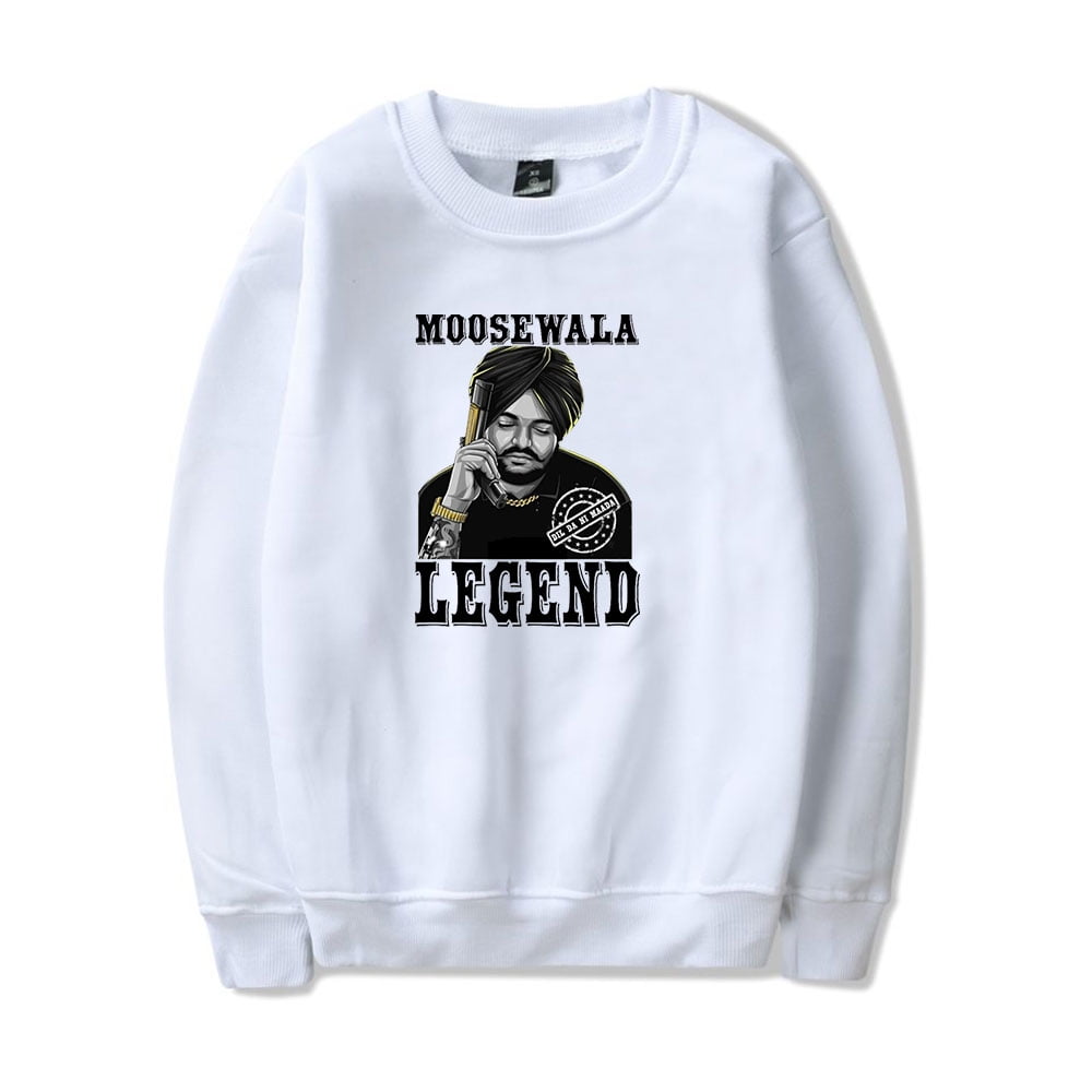 Sidhu Moose Wala Crewneck Sweatshirt Long Sleeve Streetwear Women Men ...