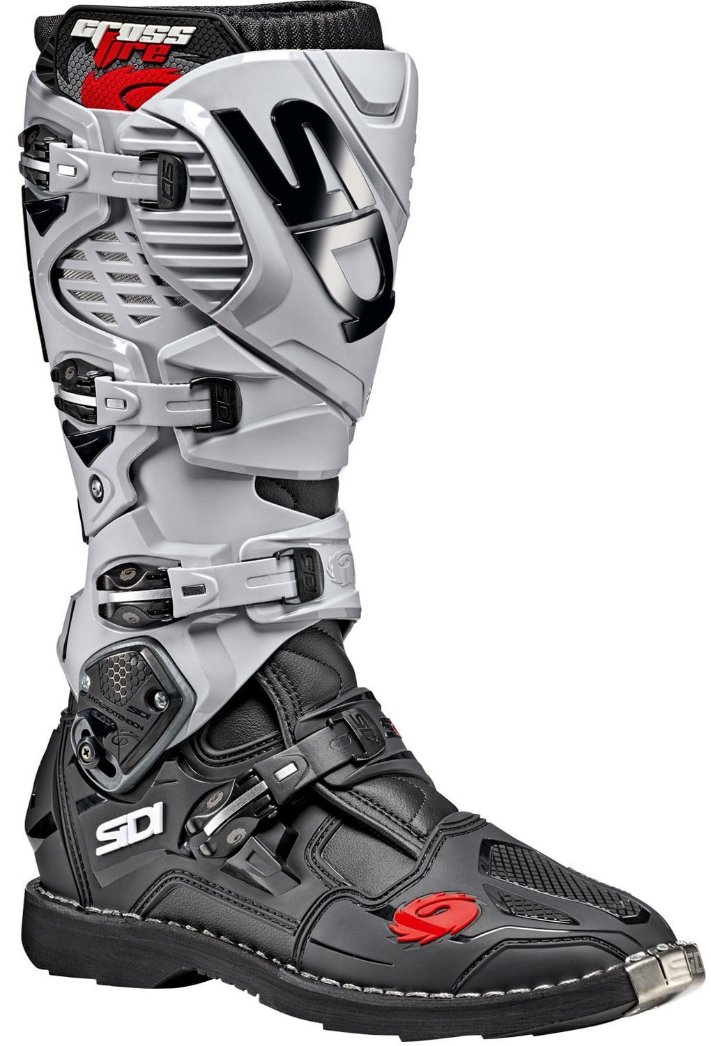Sidi Crossfire 3 Mens MX Offroad Boots Black/Ash 43 EUR - Walmart.com